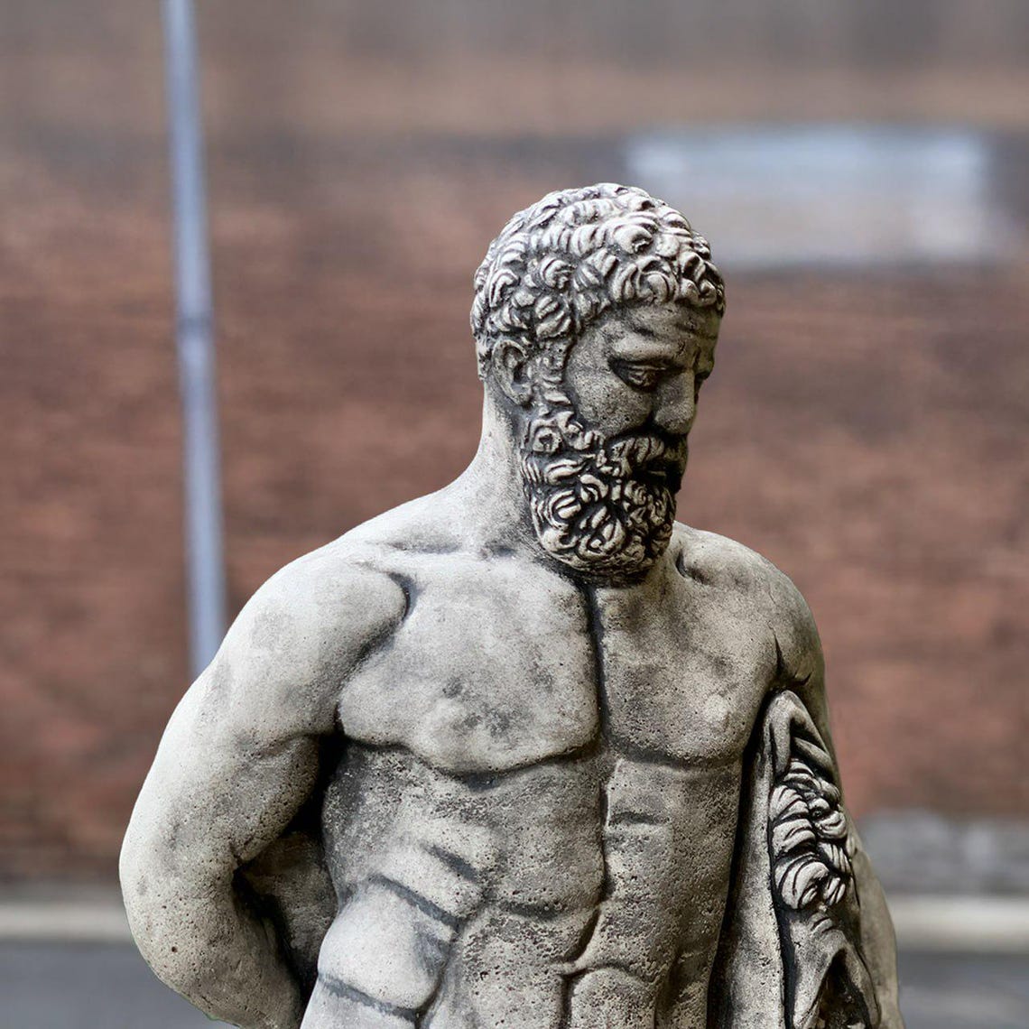 Concrete Hercules Statue Stone Greek Sculpture Outdoor Man Figurine ...