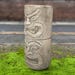 Concrete Tiki Totem Sculpture Tribal Stone Statue Polynesian Face Decor ...