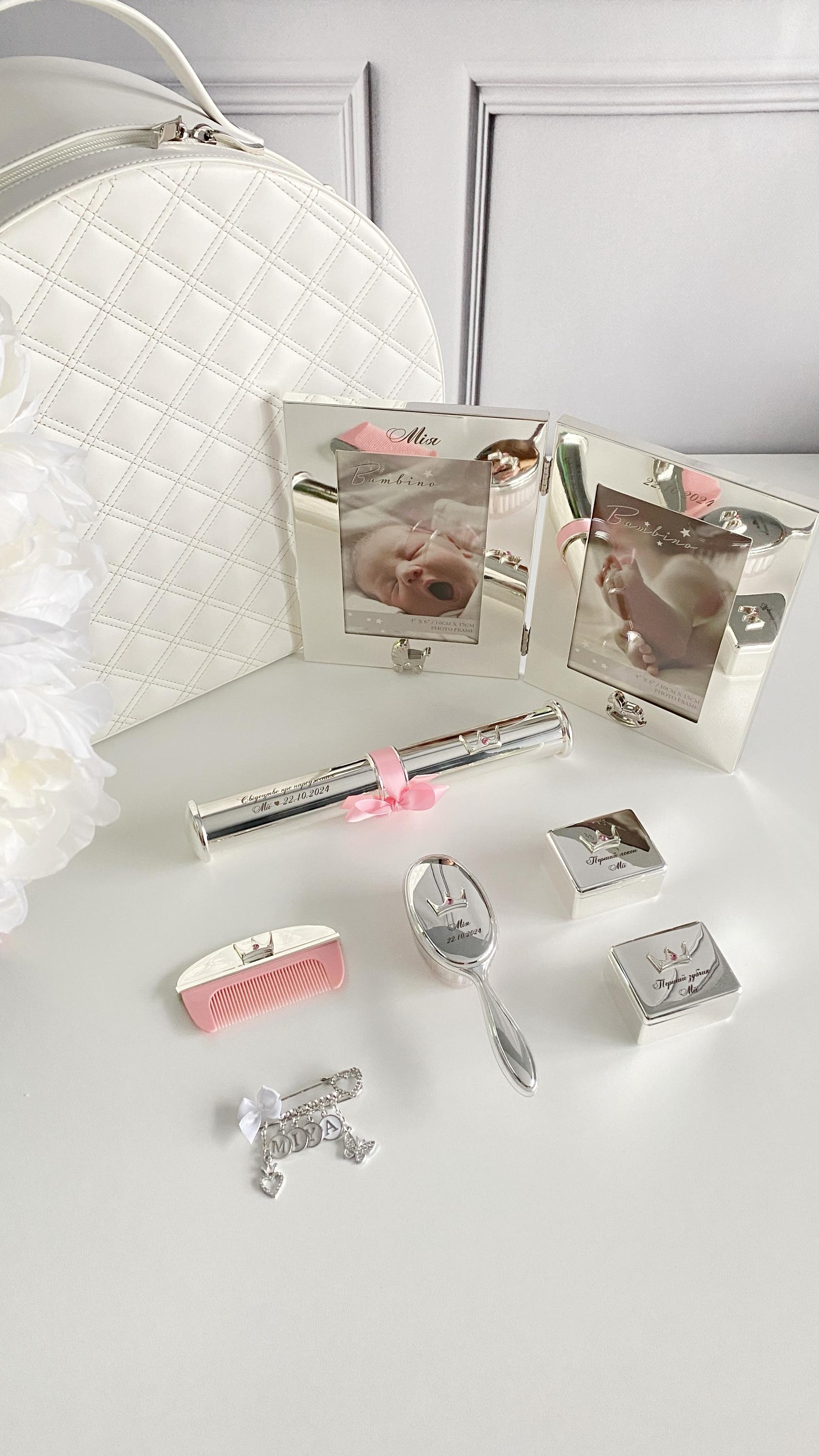 Custom Silver-plated Baby Brush and Comb Set: Soft-bristle Brush and ...
