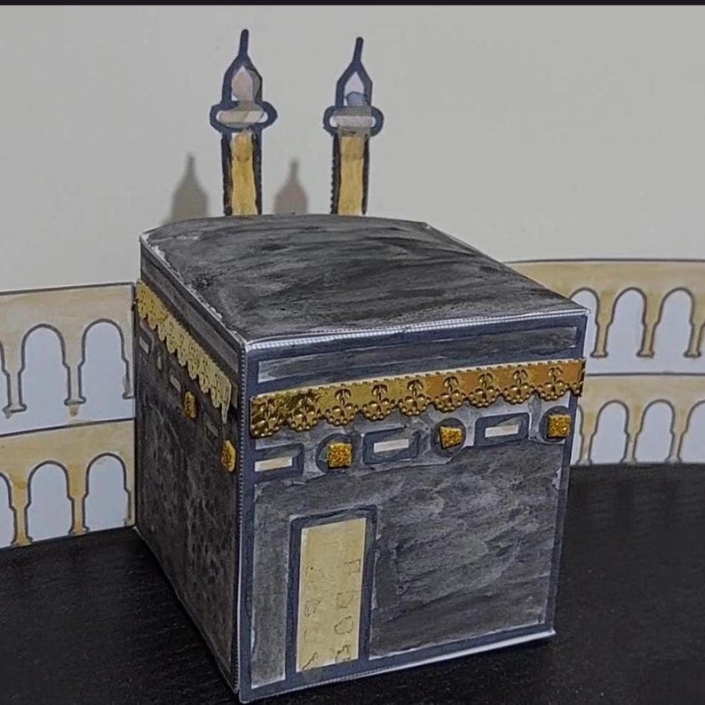 Printable Build the Kaaba Craft: Islamic Kid's Activity (digital ...