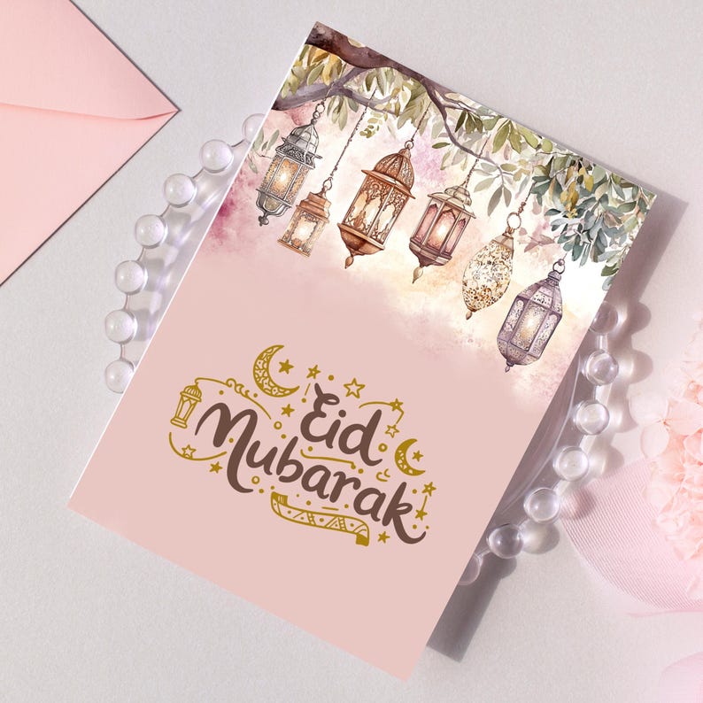 Printable Eid Card, Eid Mubarak Card(pdf Download) - Etsy