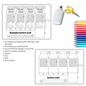 Printable DIY Ramadan Lantern Printable Kid's Ramadan Craft Printable ...