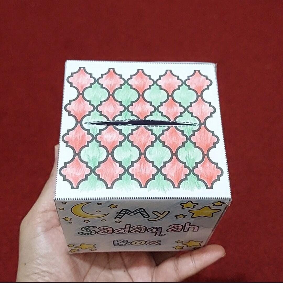 DIY Mosque Sadaqah Box: Ramadan Craft & Coloring Activity (PDF Download ...