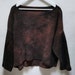 Slouchy Jumper Earthy Brown or Rust Red Organic Cotton Layering ...