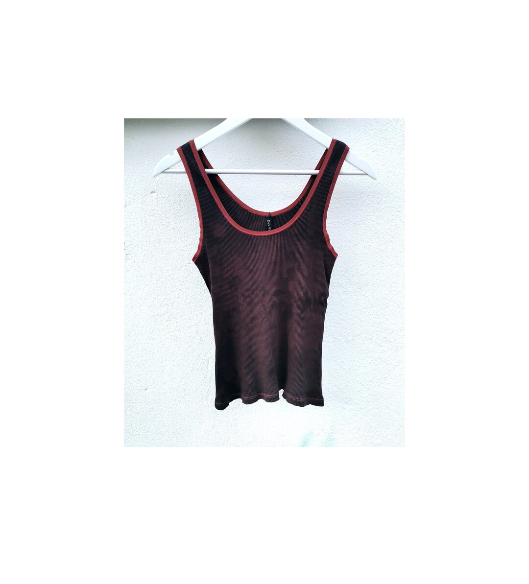 Rib Top Organic Dark Pink Strega Dark Romance Grunge Minimalist ...