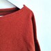 Slouchy Jumper Earthy Brown or Rust Red Organic Cotton Layering ...