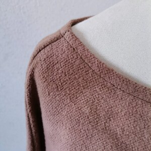 Slouchy Jumper Earthy Brown or Rust Red Organic Cotton - Etsy