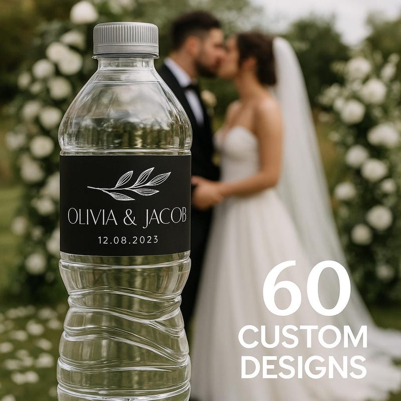 Wedding Water Bottle Labels - Etsy