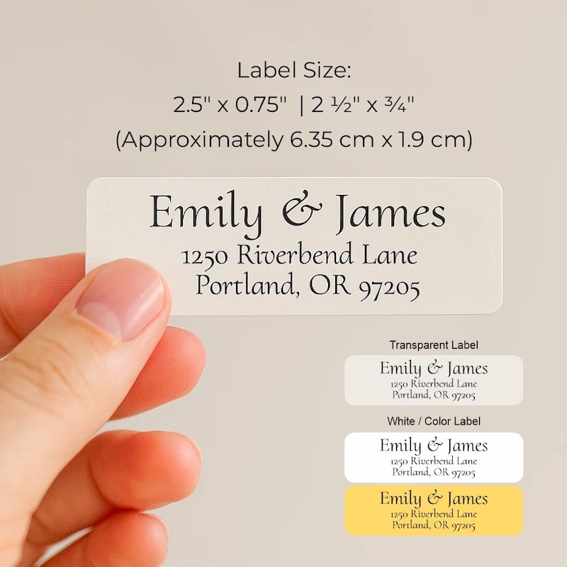 Return Address Labels Personalized Roll - Etsy