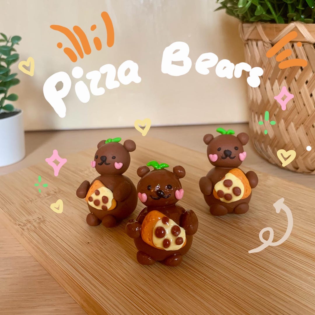Pizza Bears Bears With Pizza - Etsy