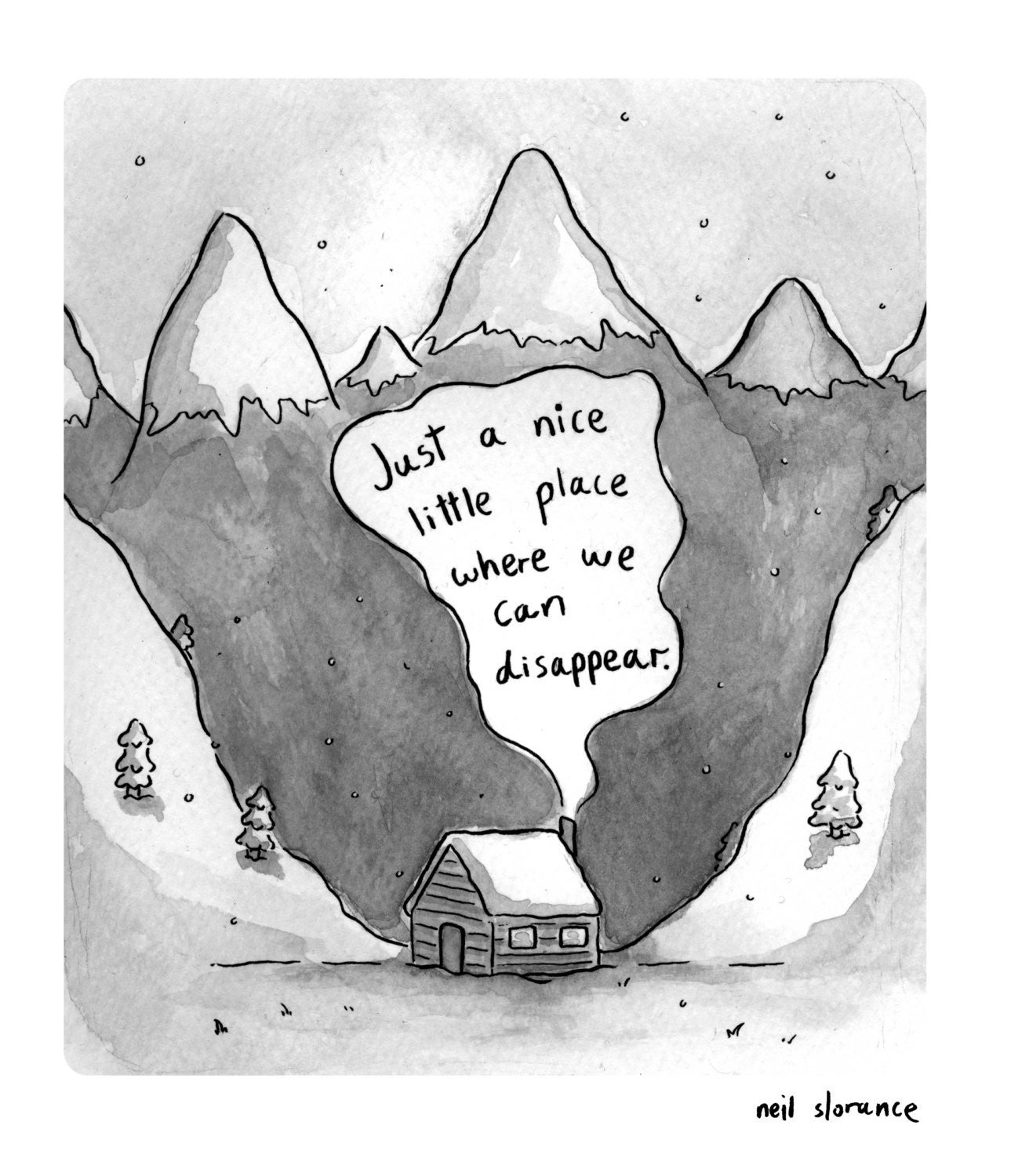 A Nice Little Place A4/A5 Digital Print - Etsy