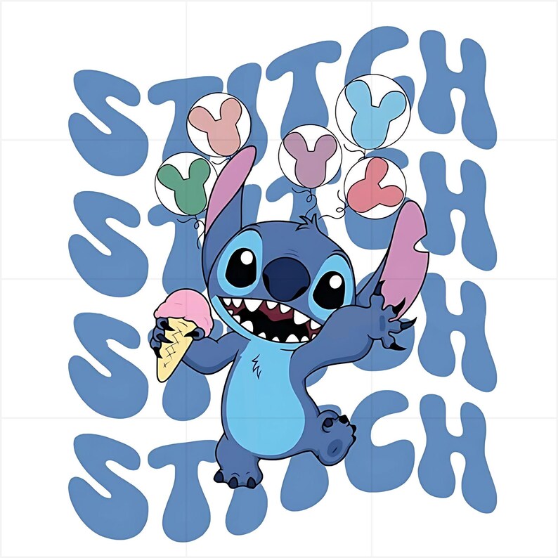 Stitch Png, Retro Stitch Png, Stitch Svg, Stitch Castle Png, Ballons ...
