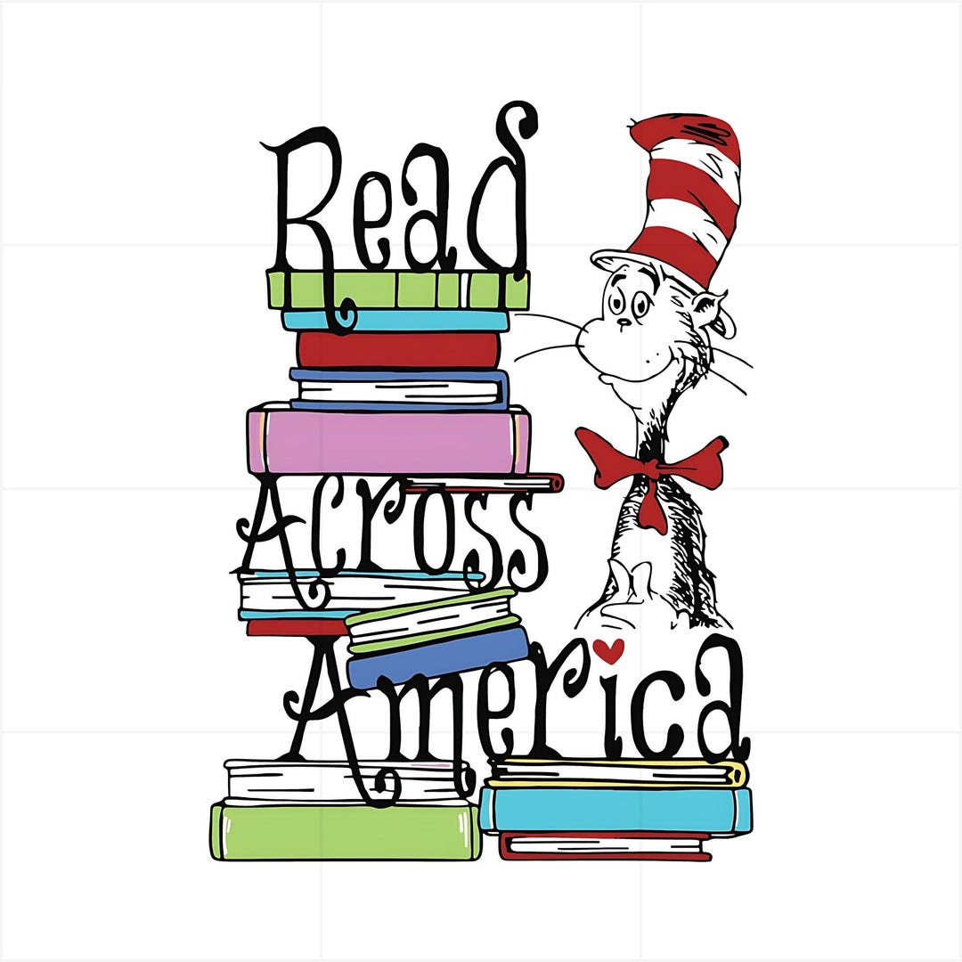 Read Across America Png, Dr. Seuss Png, Thing 1 Thing 2 Png, Cat in the ...