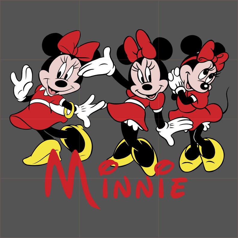 Minnie Mouse PNG Design - Perfect for T-shirt Printing, Stickers ...