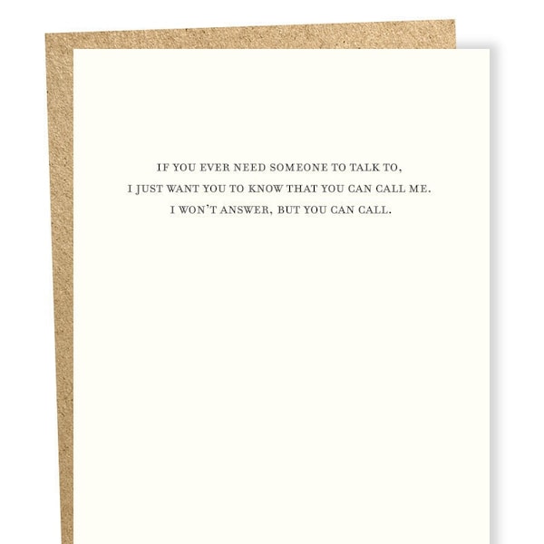 Call Me Card - Etsy