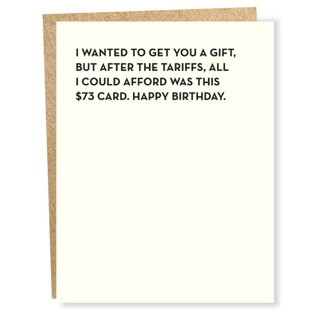 Tariffs Card - Etsy