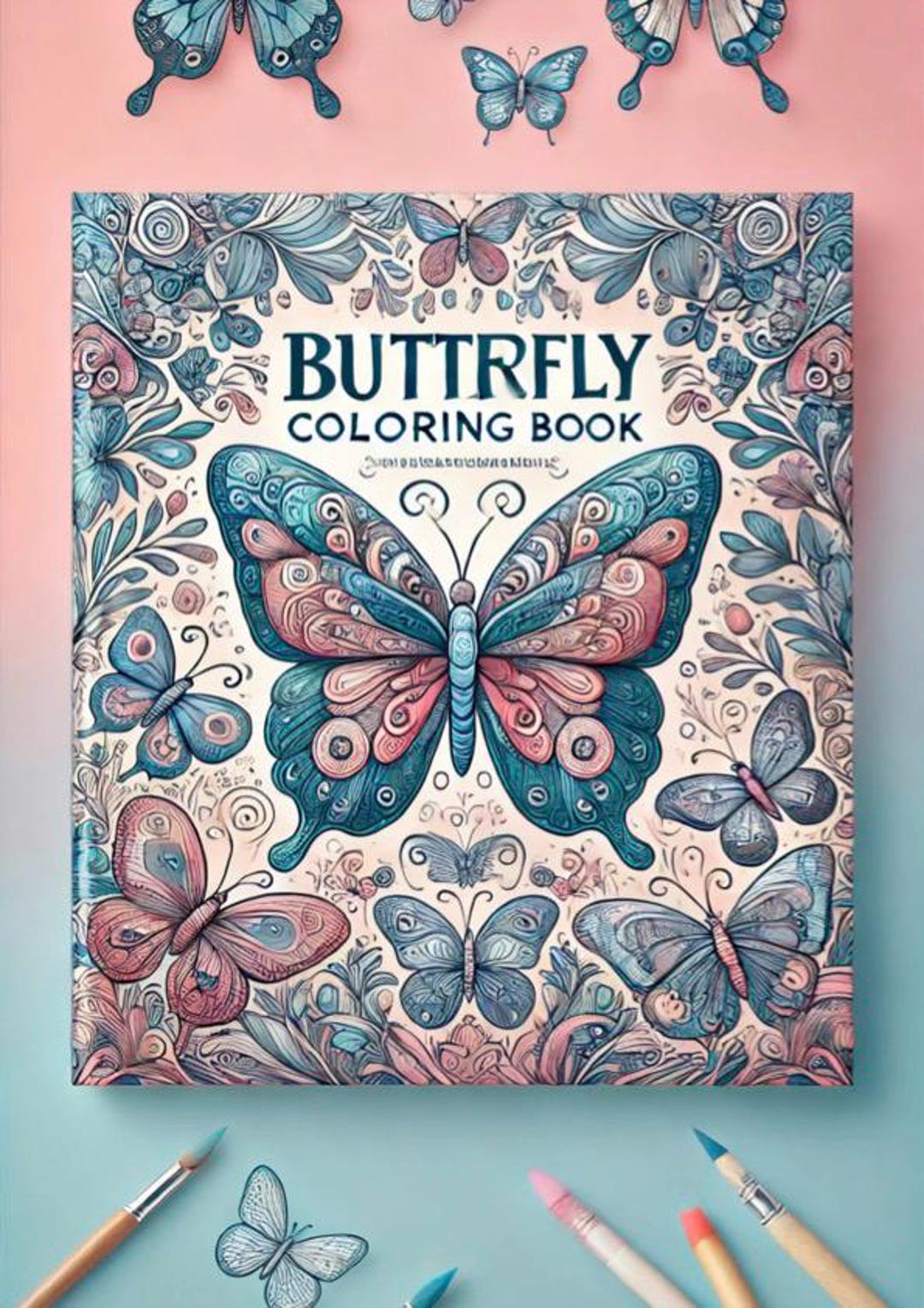 Butterfly Coloring Book, PDF Format, Available in A4 & 8.5 X 11 Sizes ...