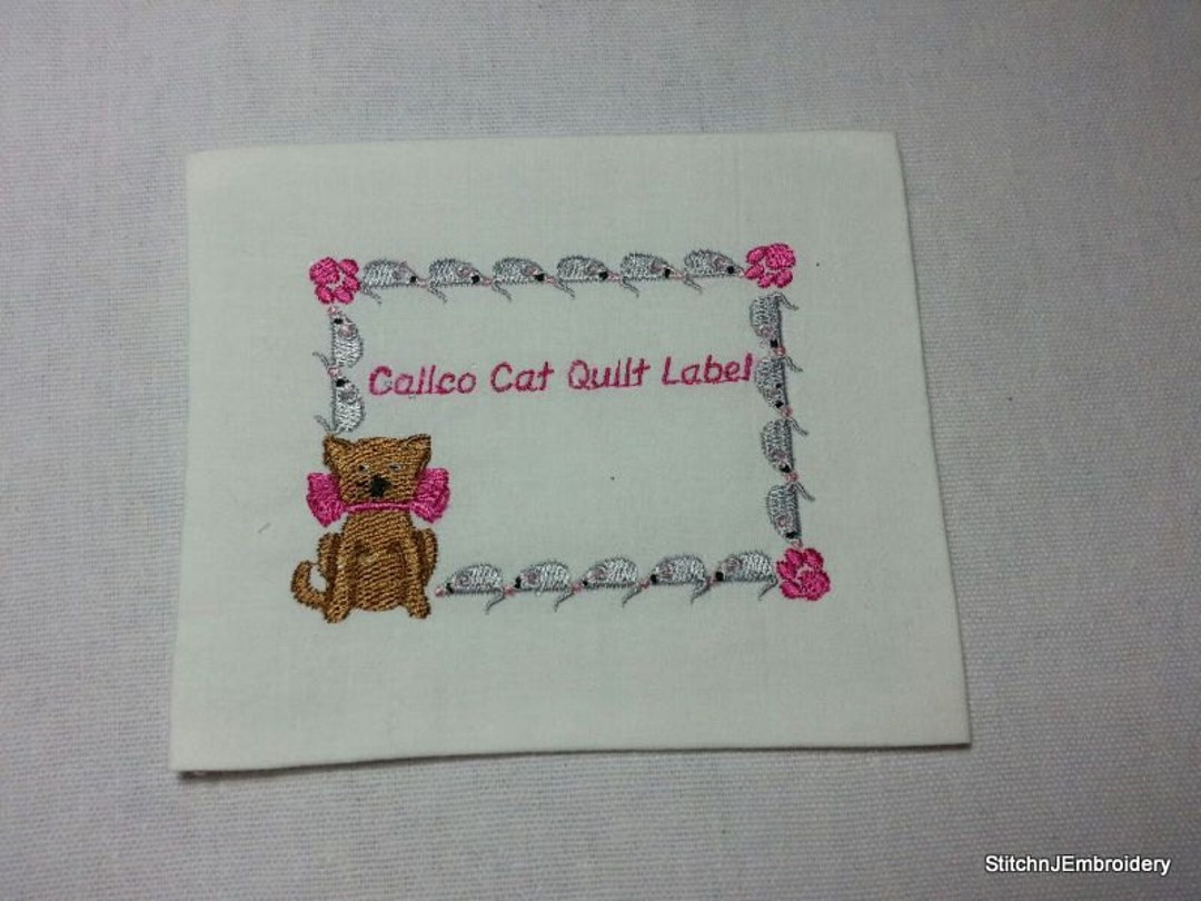 Quilt Label-calico Cat - Etsy