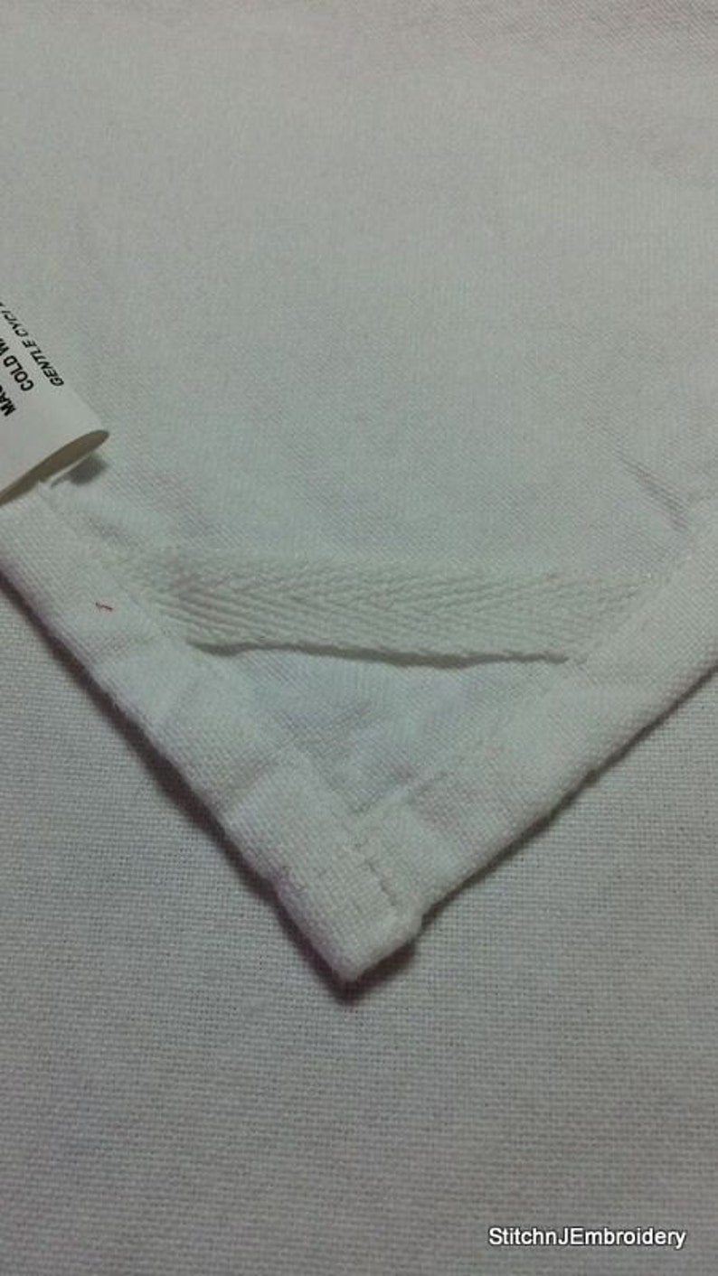 EAT WELL Embroidered White Cotton Kitchen Tea Towel - Etsy