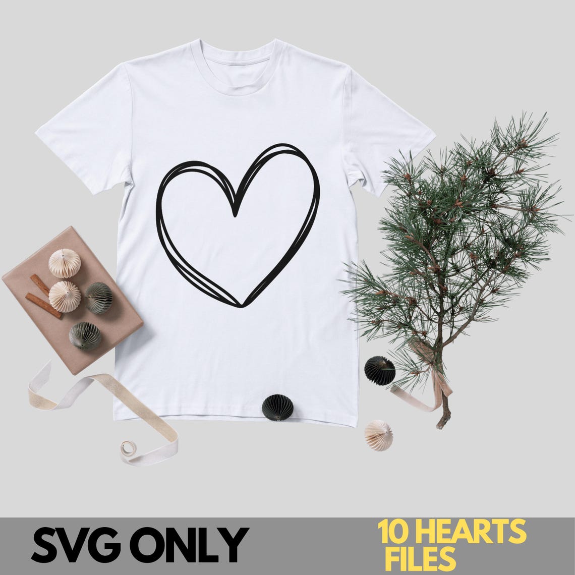 10 Heart Custom Svg Files, Hand Drawn Heart Svg, Custom Heart Svg ...