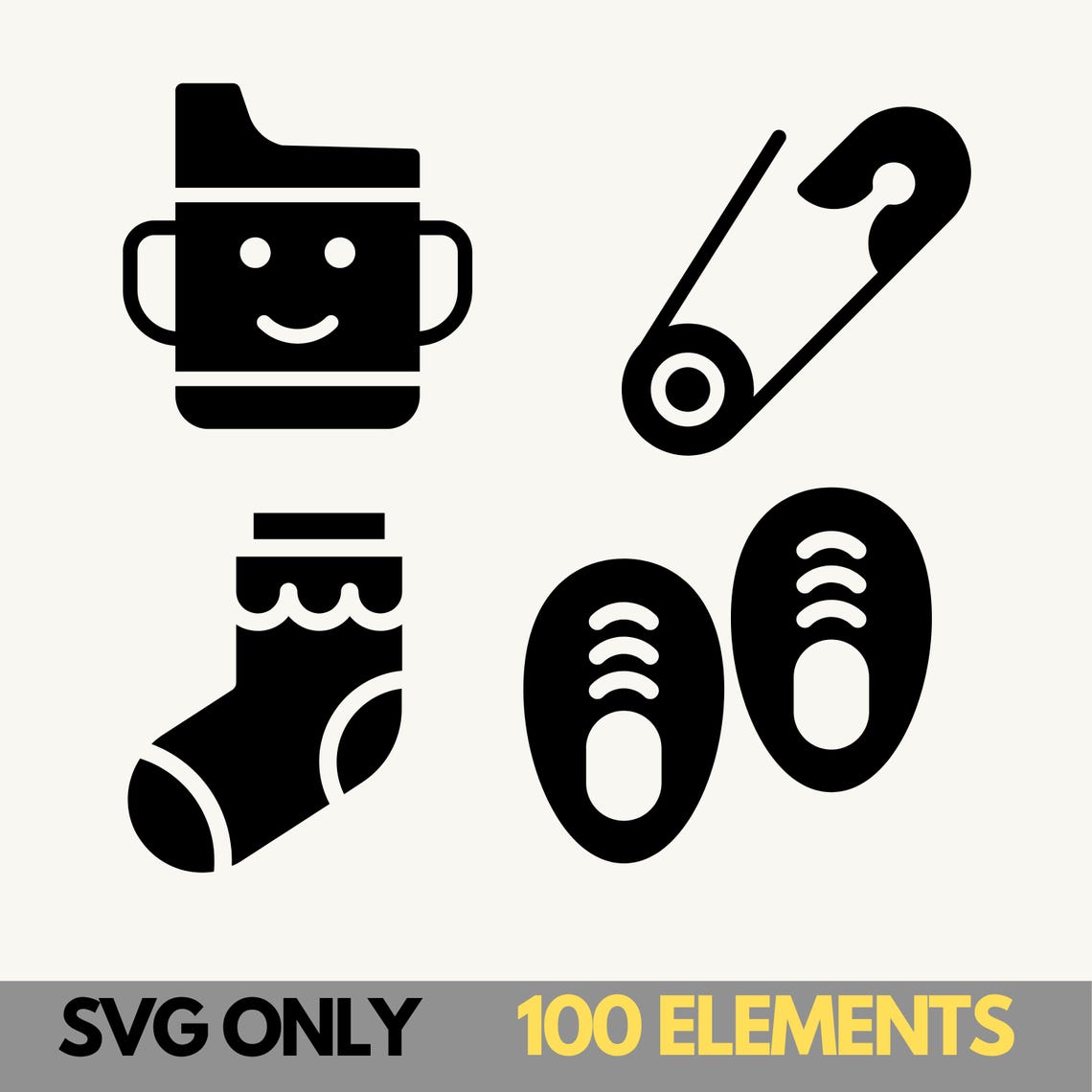 Baby Svg Bundle, Baby Shower Svg, Newborn Svg Bundle, Baby Footprints ...