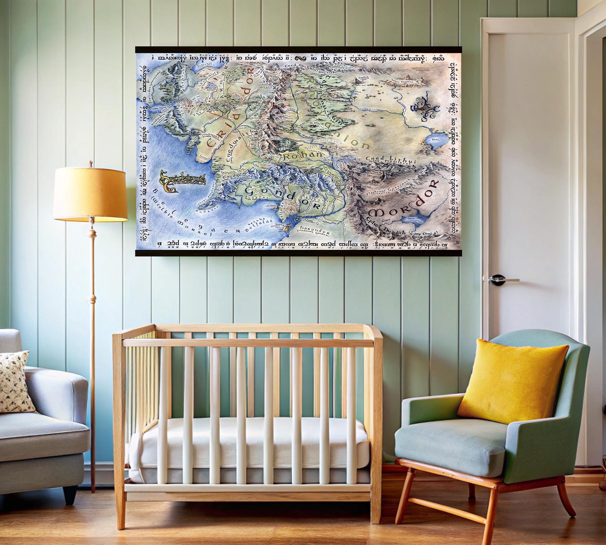 Lord of the Rings Map, Middle Earth Tapestry, Lord of Ring Earth, Earth ...
