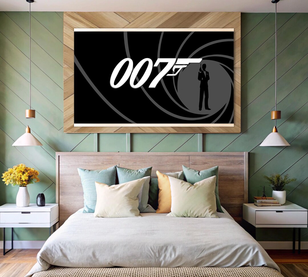 Bond Rug,black Rug,007 Cinema Decor,livingroom Rug,customize Rug,movie ...