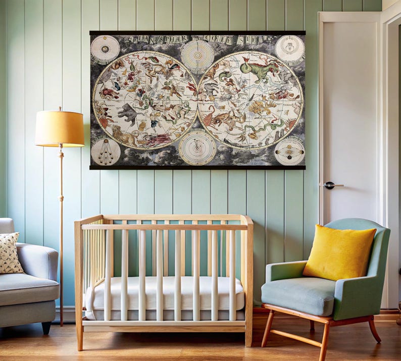 World Map Tapestry,historic Old World Map, 1626 Old Antique BOHO Map ...