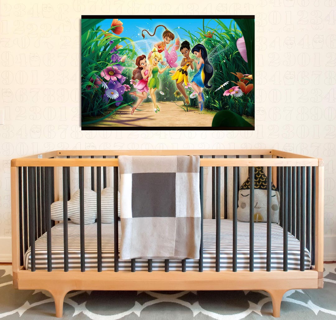 Tinker Bell Tapestry, Tinkerbell Wal for Kids Room,disney Tinkerbell ...