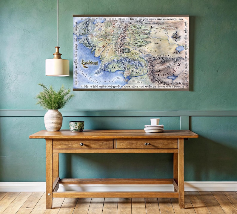 Lord of the Rings Map, Middle Earth Tapestry, Lord of Ring Earth, Earth ...