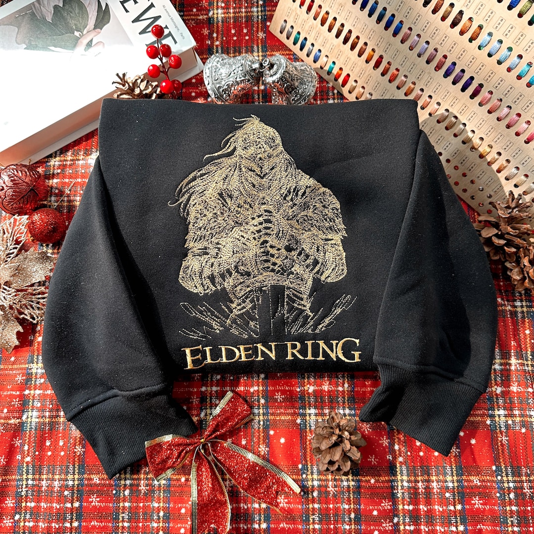 Elden Ring Embroidered Sweatshirt, Elden Ring Merch, Gift for Gamer ...
