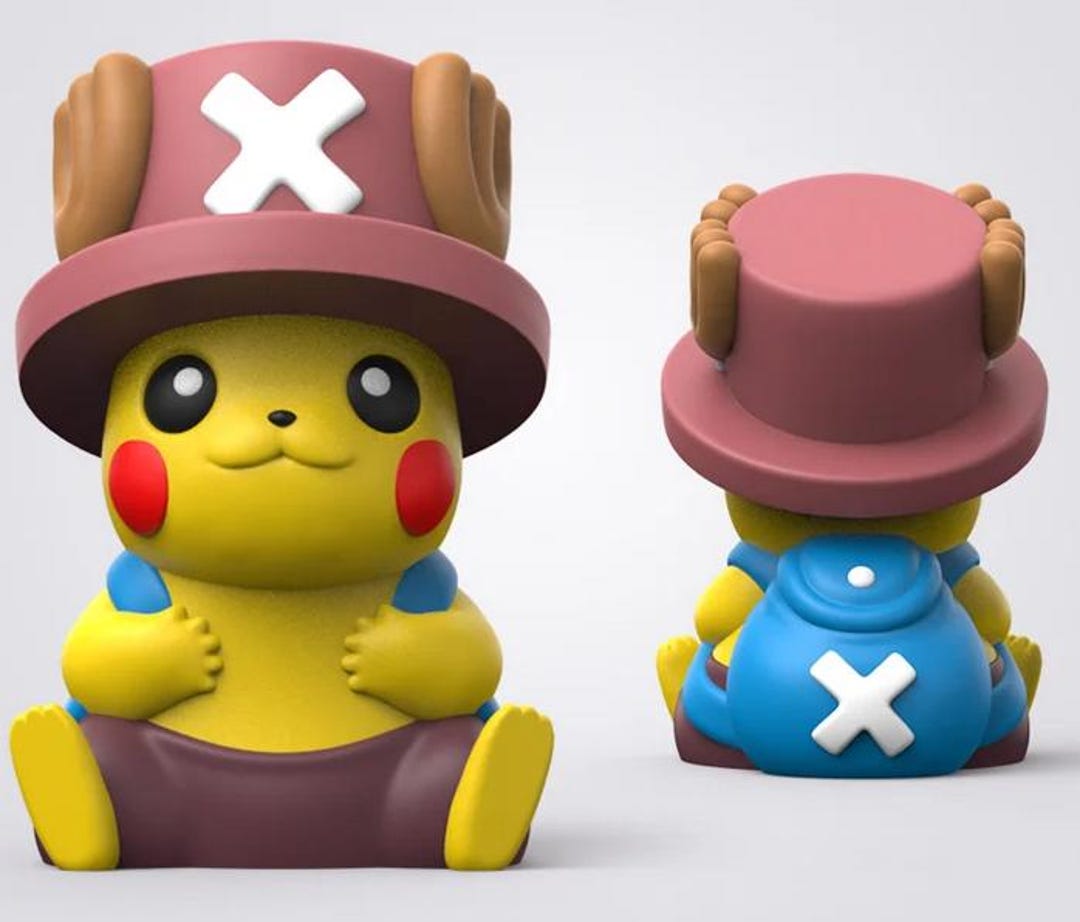3D Printable Tony Tony Chopper Pikachu STL File – Anime Character ...