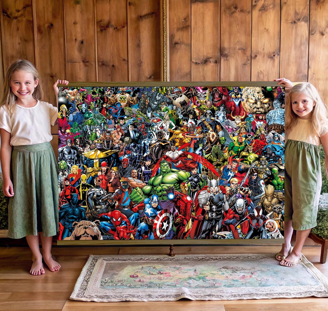 Super Hero Tapestry, Hero Themed Nursery Wall Decor, Vibrant Gaming ...