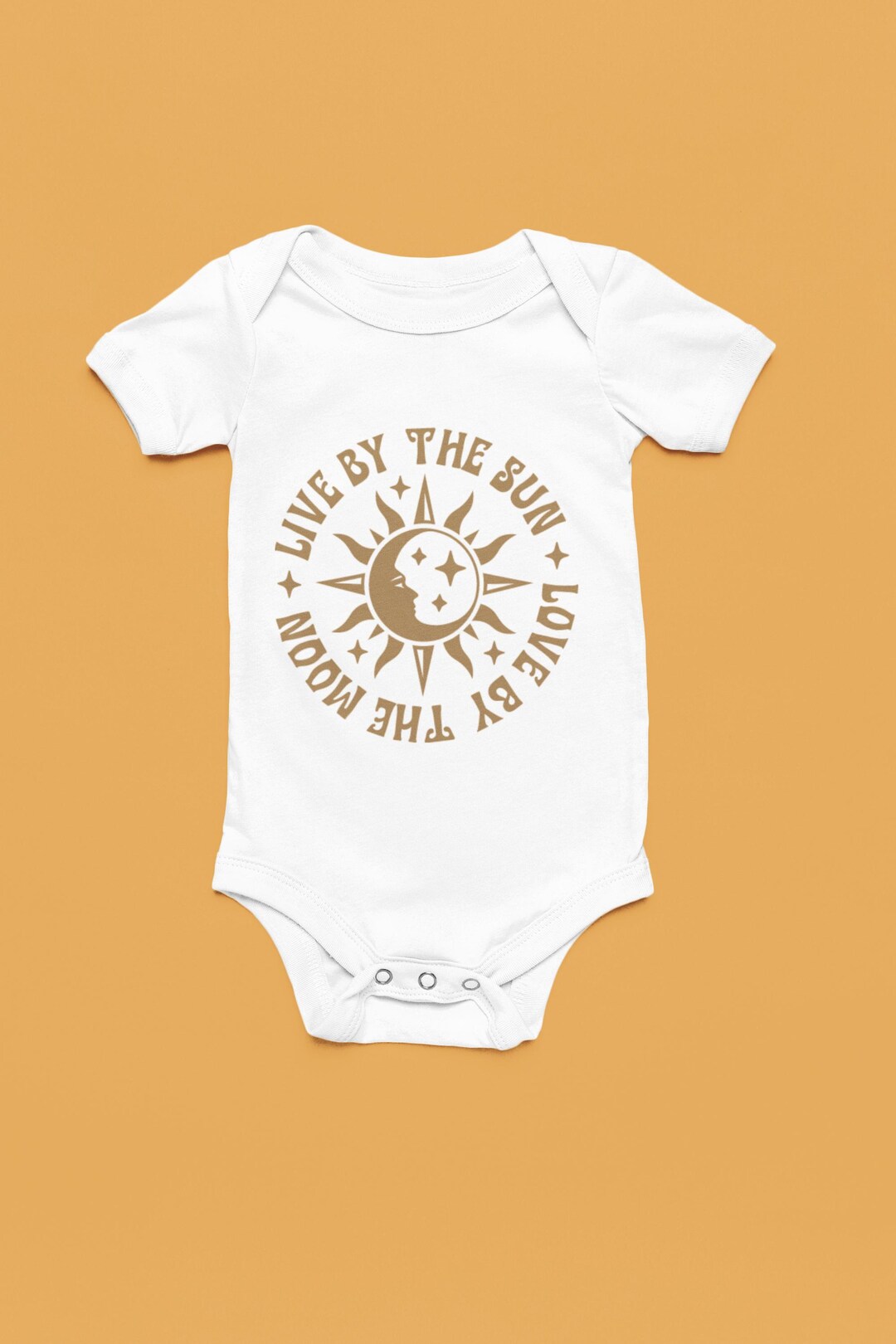 Live by the Sun, Love by the Moon Onesie, Boho Baby Onesie, Moon and ...