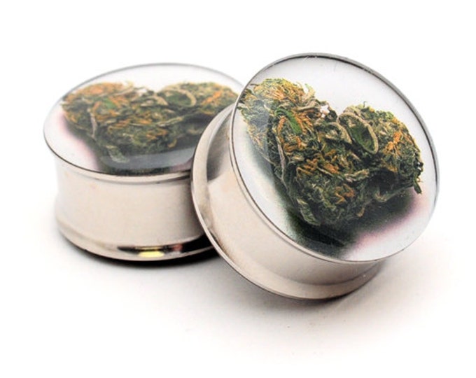 Love Bud Picture Plugs Gauges - 16g, 14g, 12g, 10g, 8g, 6g, 4g, 2g, 0g ...