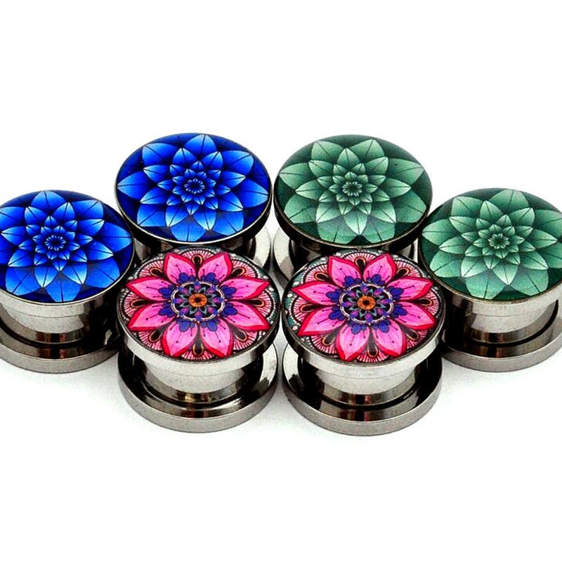 Mandala Plugs 0g - Etsy