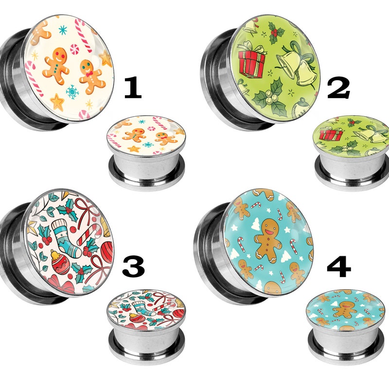 Christmas Ear Plugs 5/8 - Etsy