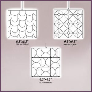 Geometric Stained Glass Patterns – 6 Unique Designs – Digital Download ...