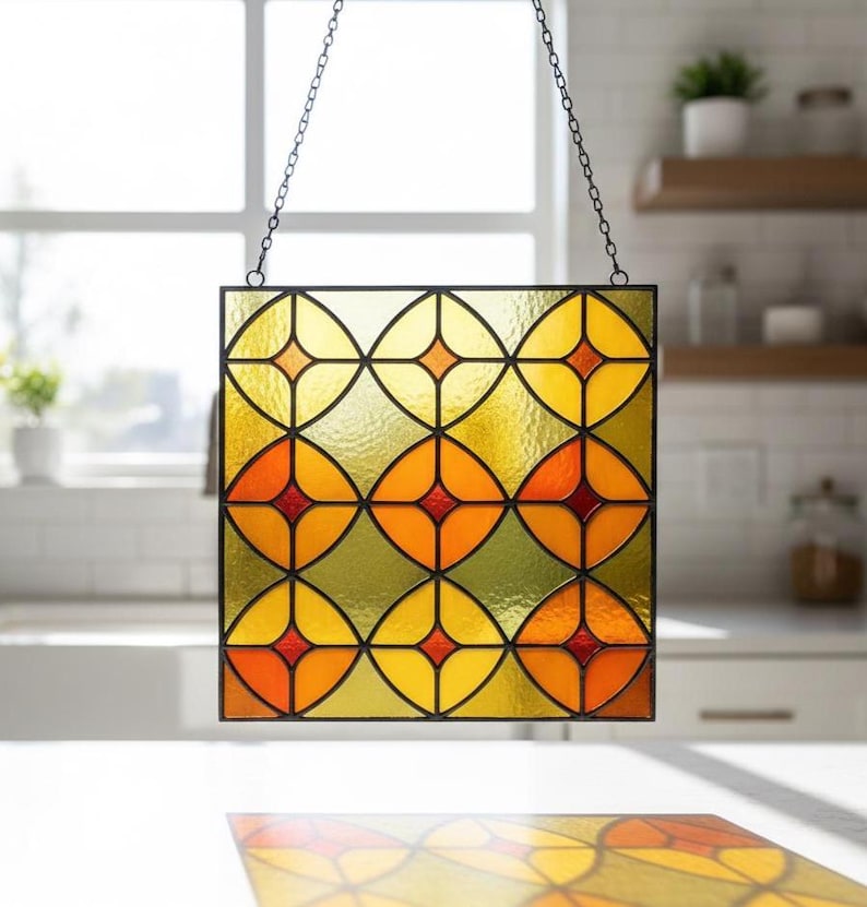 Geometric Stained Glass Patterns – 6 Unique Designs – Digital Download ...