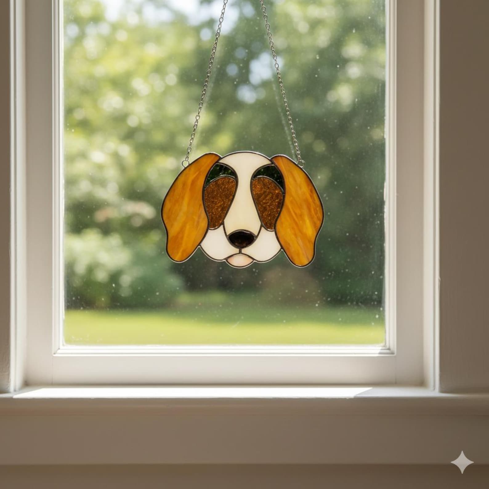 Dog Head Stained Glass Patterns 5 Unique Designs Digital Download PDF ...