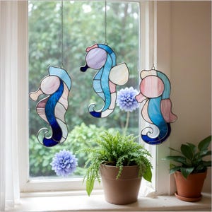 Seahorse Stained Glass Pattern Set – 3 Designs – Digital Download - Etsy