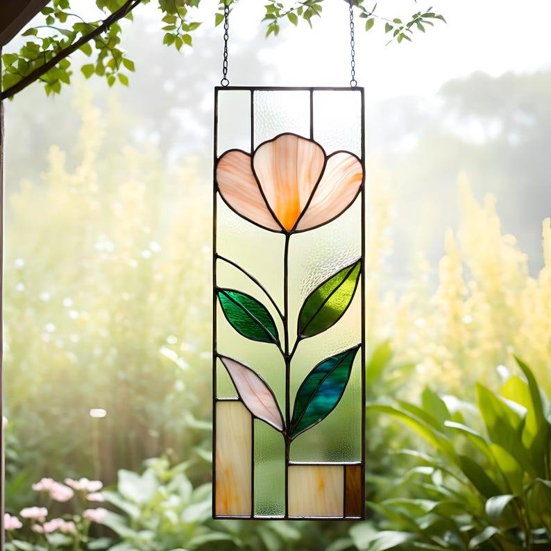 Floral Panel Stained Glass Patterns – Digital Download - Etsy