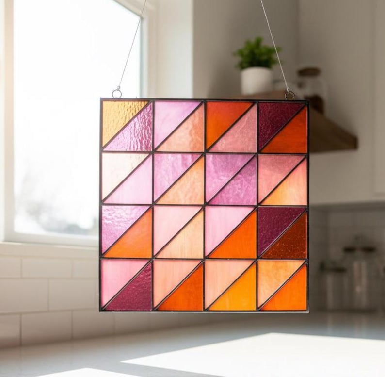Geometric Stained Glass Patterns – 6 Unique Designs – Digital Download ...