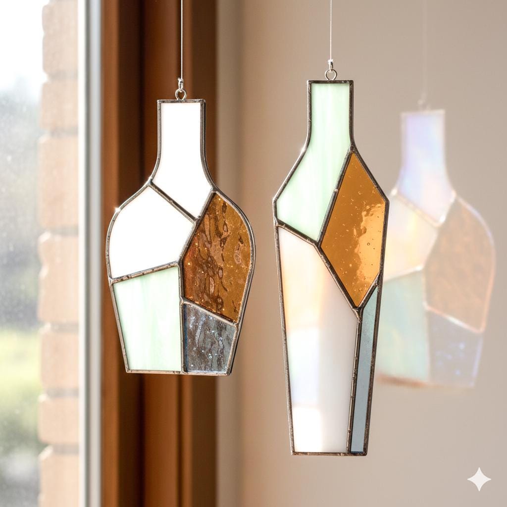 Beginner Stained Glass Patterns | 10+ A4 Designs (digital Download) - Etsy