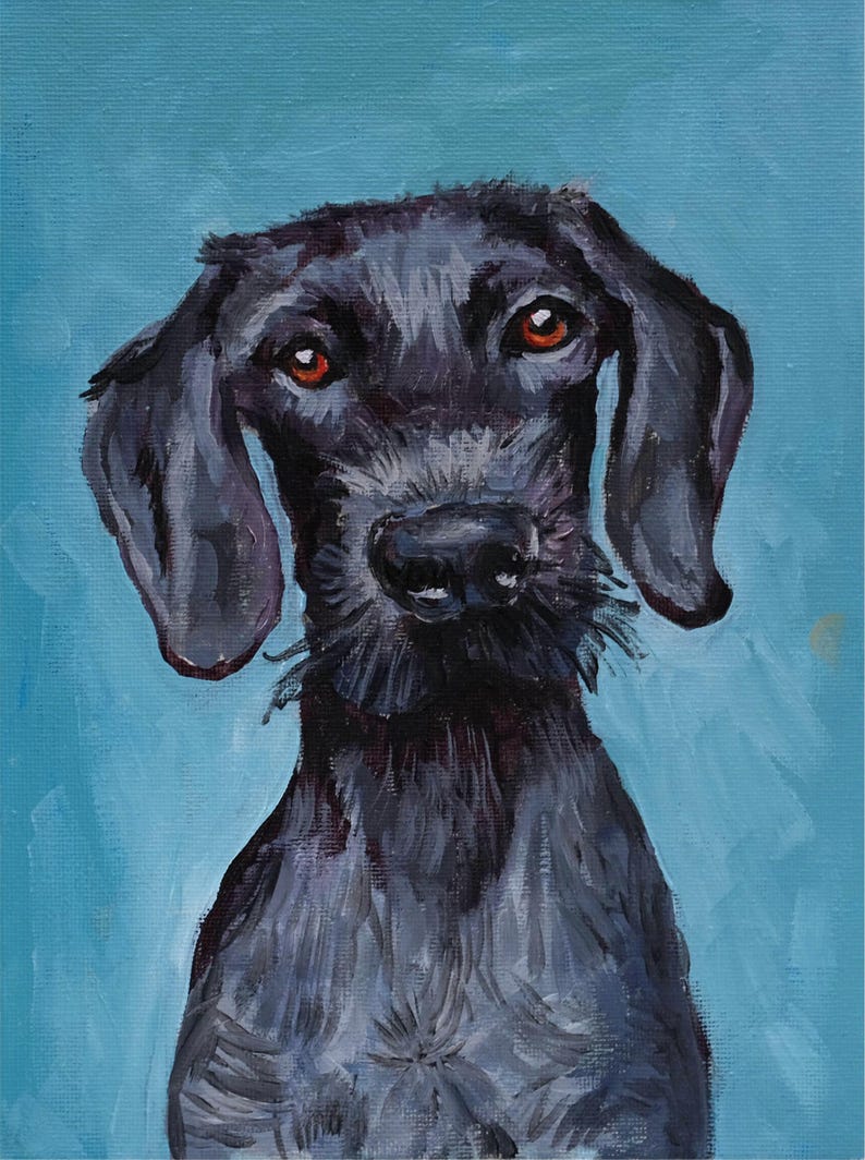 Custom Pet Portrait Oil Painting From Photo, Custom Pet Portrait ...