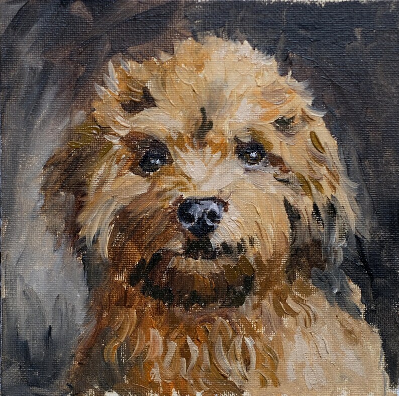 Custom Oil Pet Portrait – Hand-painted Dog or Cat Art Commission ...