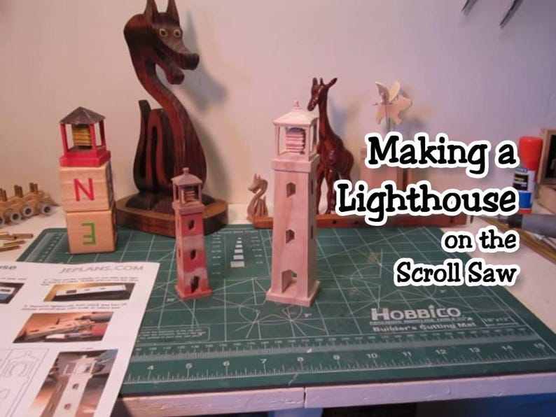 Lighthouse Scroll Saw Pattern - Etsy