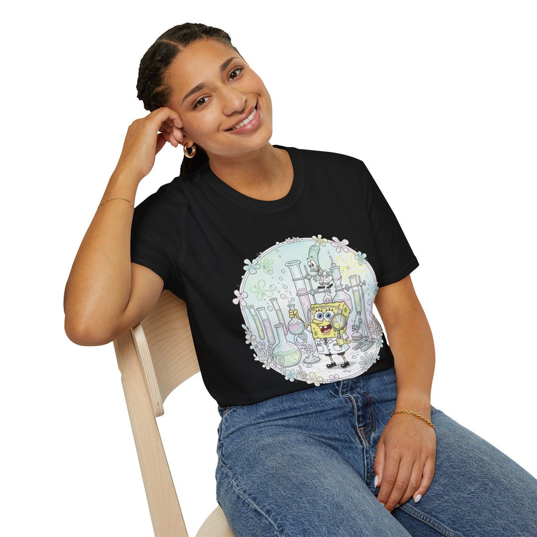 Spongebob Shirt Lab Tech Med Science Gift - Etsy