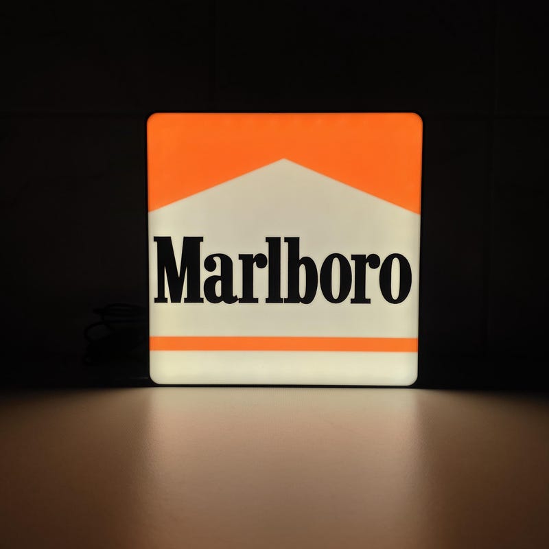 Marlboro Cigarette Lamp - Etsy