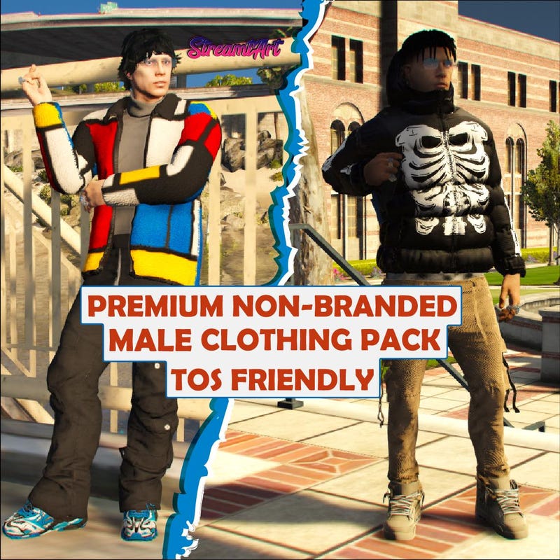 Fivem Unbranded Clothing Pack - Etsy